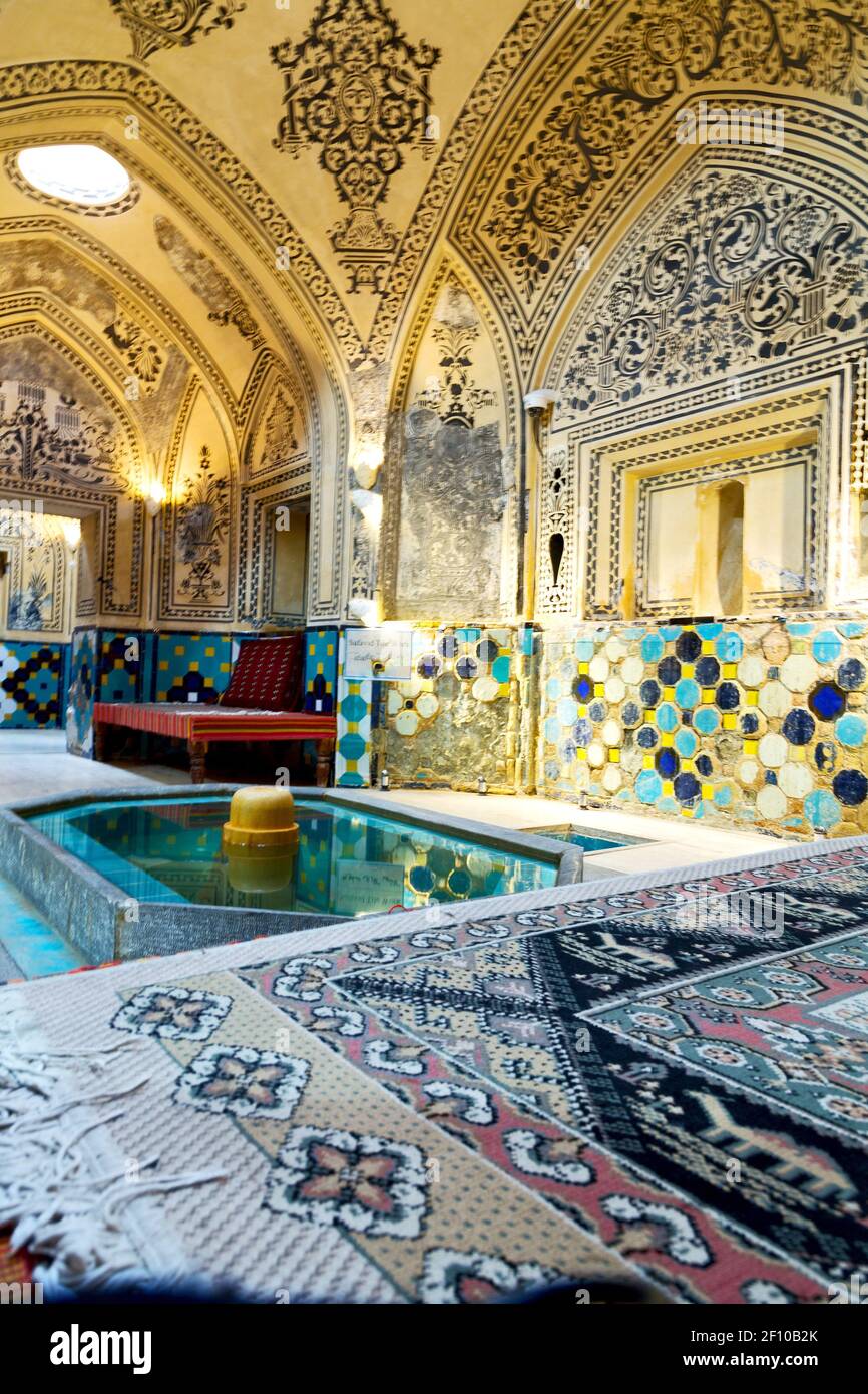 In iran hammam carpet Stock Photo - Alamy