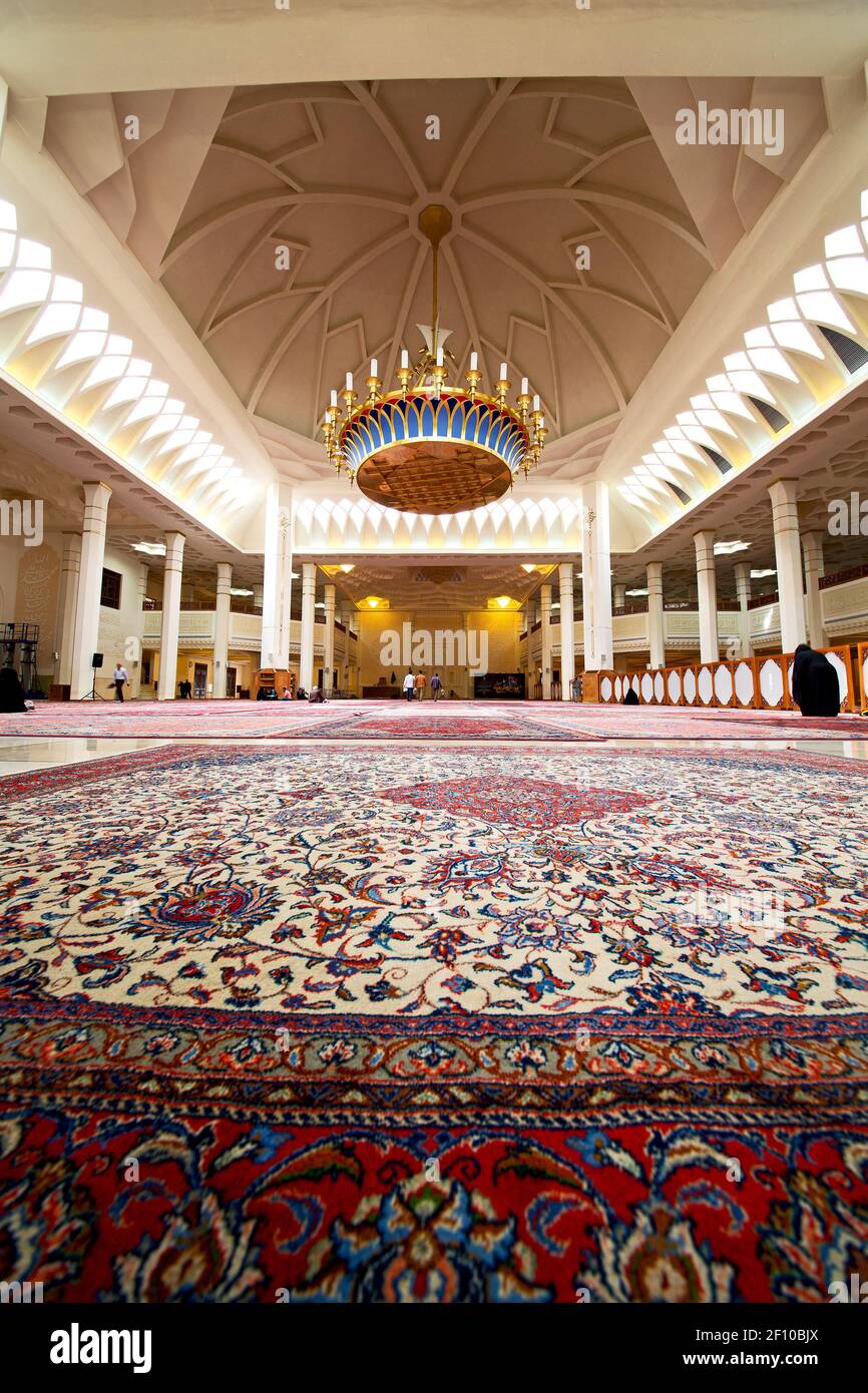 In iran inside the old antique mosque Stock Photo - Alamy