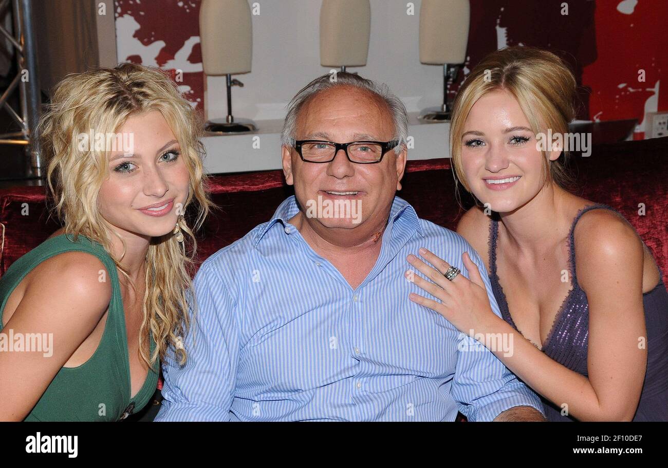 Max Azria with Aly and AJ. 6 May, 2009, West Hollywood, CA. Max & Lubov ...