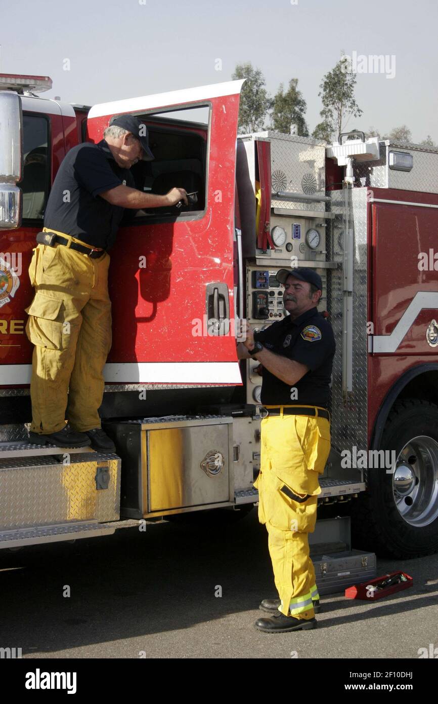 7 May 2009 - Santa Barbara, CA - Jesusita Wildfire Base Camp at the ...