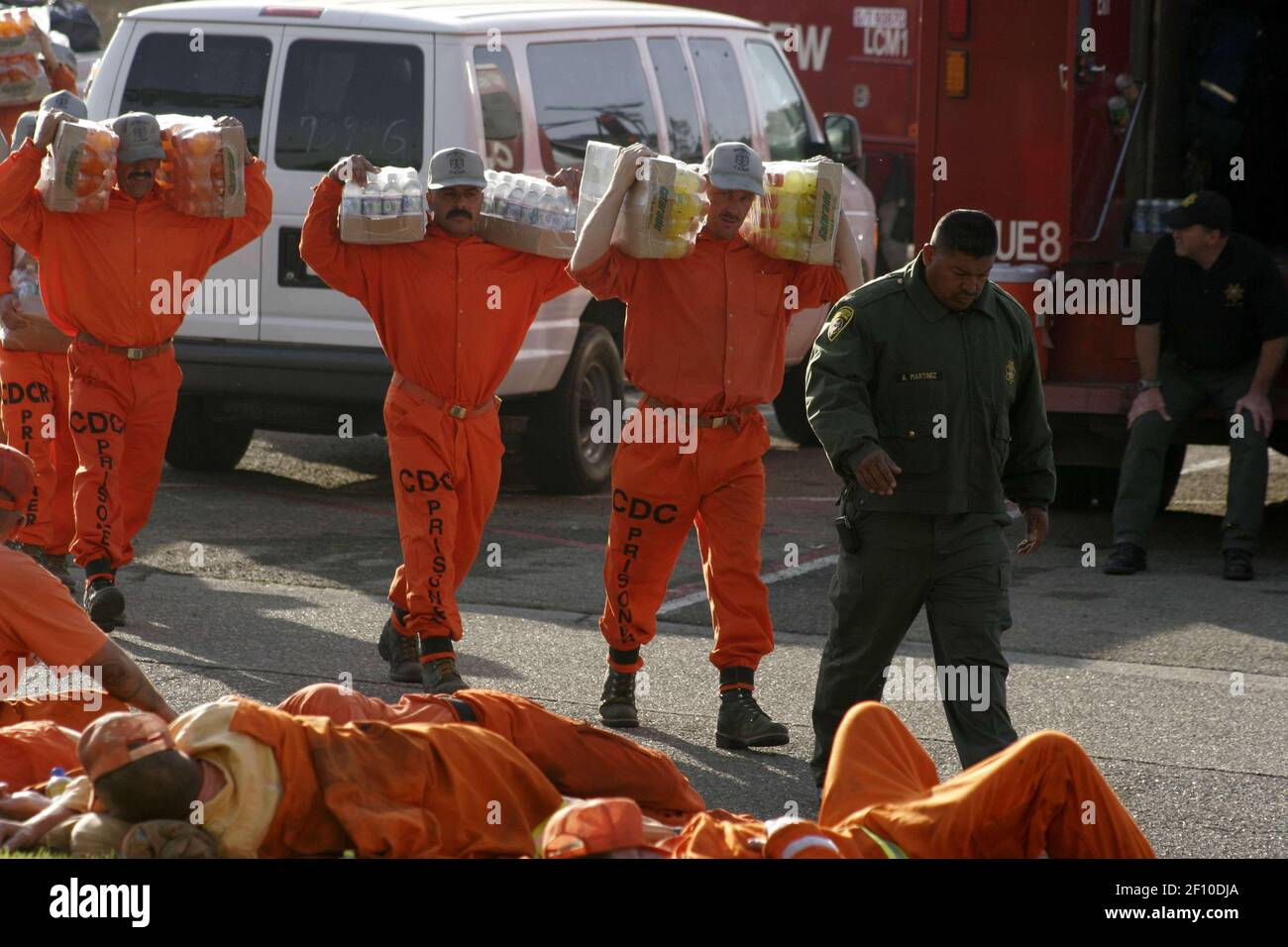 7 May 2009 - Santa Barbara, CA - Jesusita Wildfire Base Camp at the ...