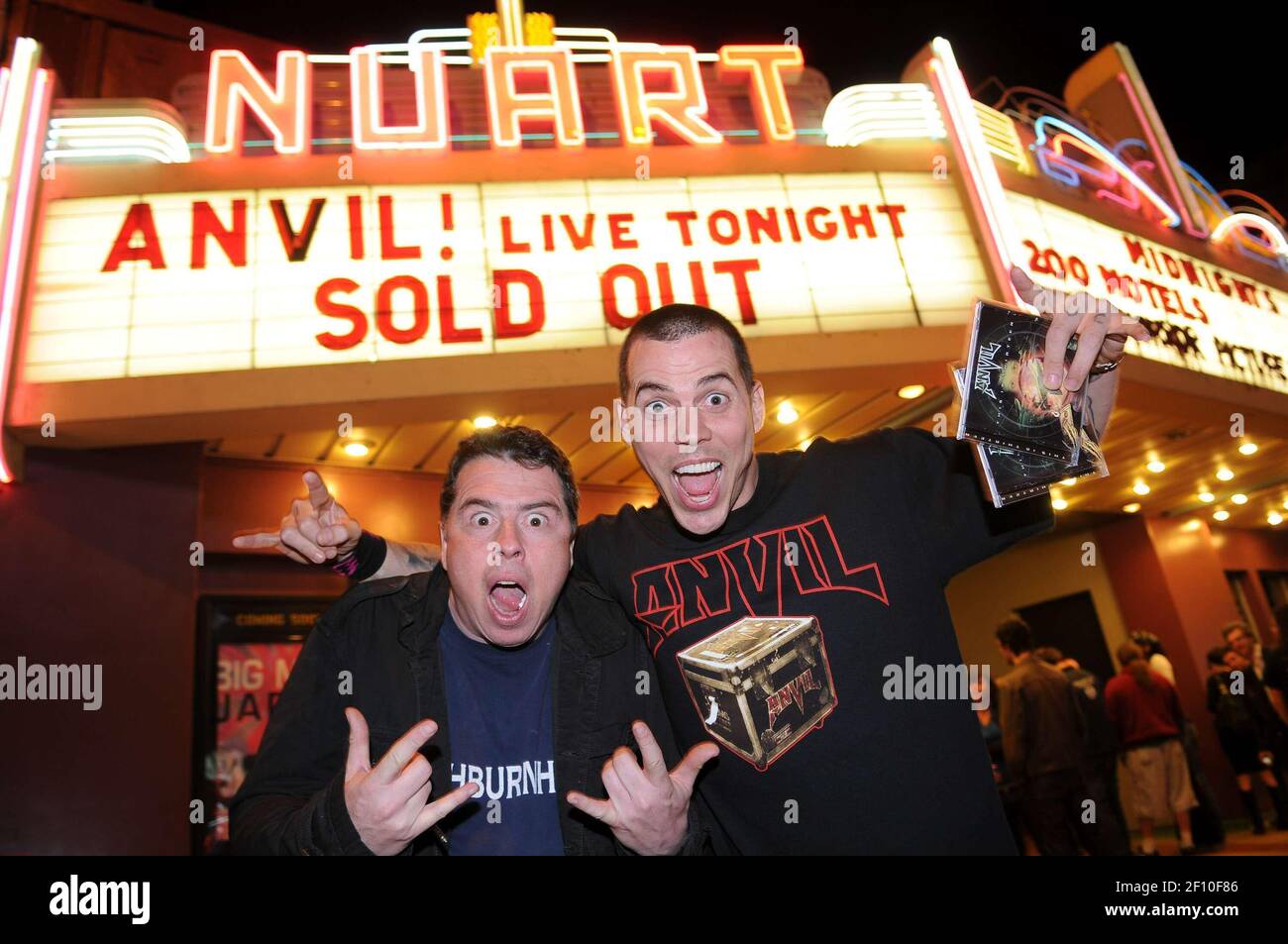 Sacha Gervasi and Steve-O. 13 May, 2009, Los Angeles, CA. ANVIL! THE ...