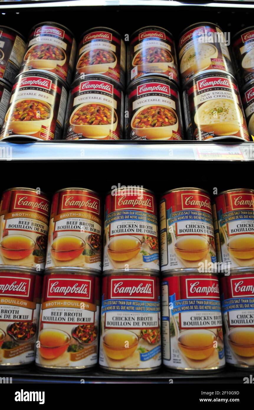 21 May 2009 - Surrey, B.C., Canada - A selection of various Campbell's ...