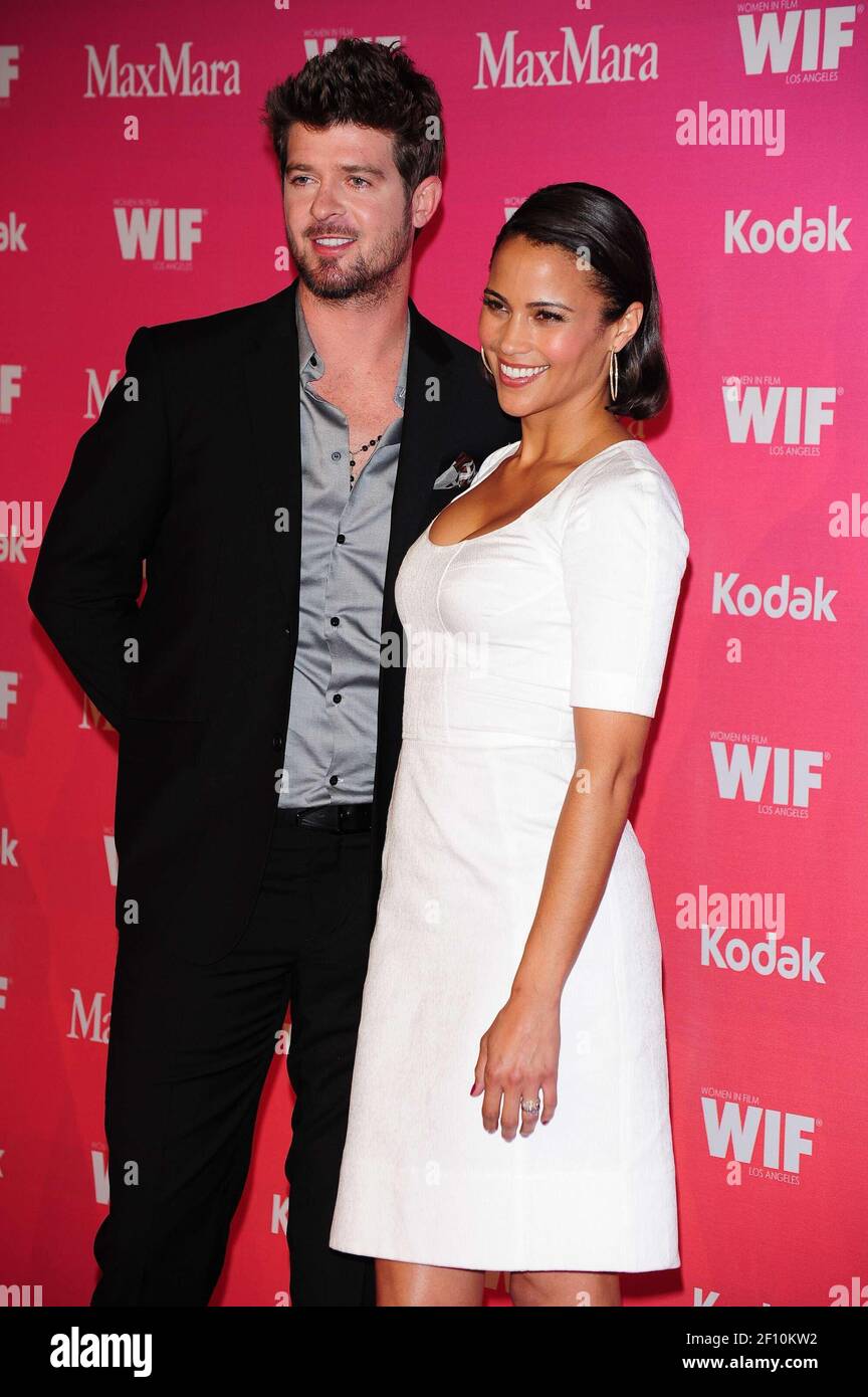 Robin Thicke and Paula Patton. 12 June 2009, Century City, CA. Women In ...