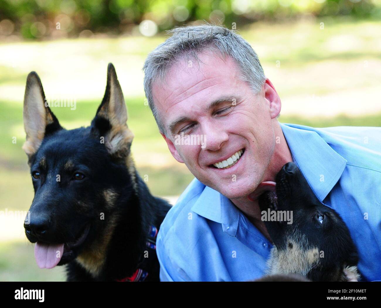 James Symington with Trakr's clone, Trust, 6 month old, Solace, born on ...