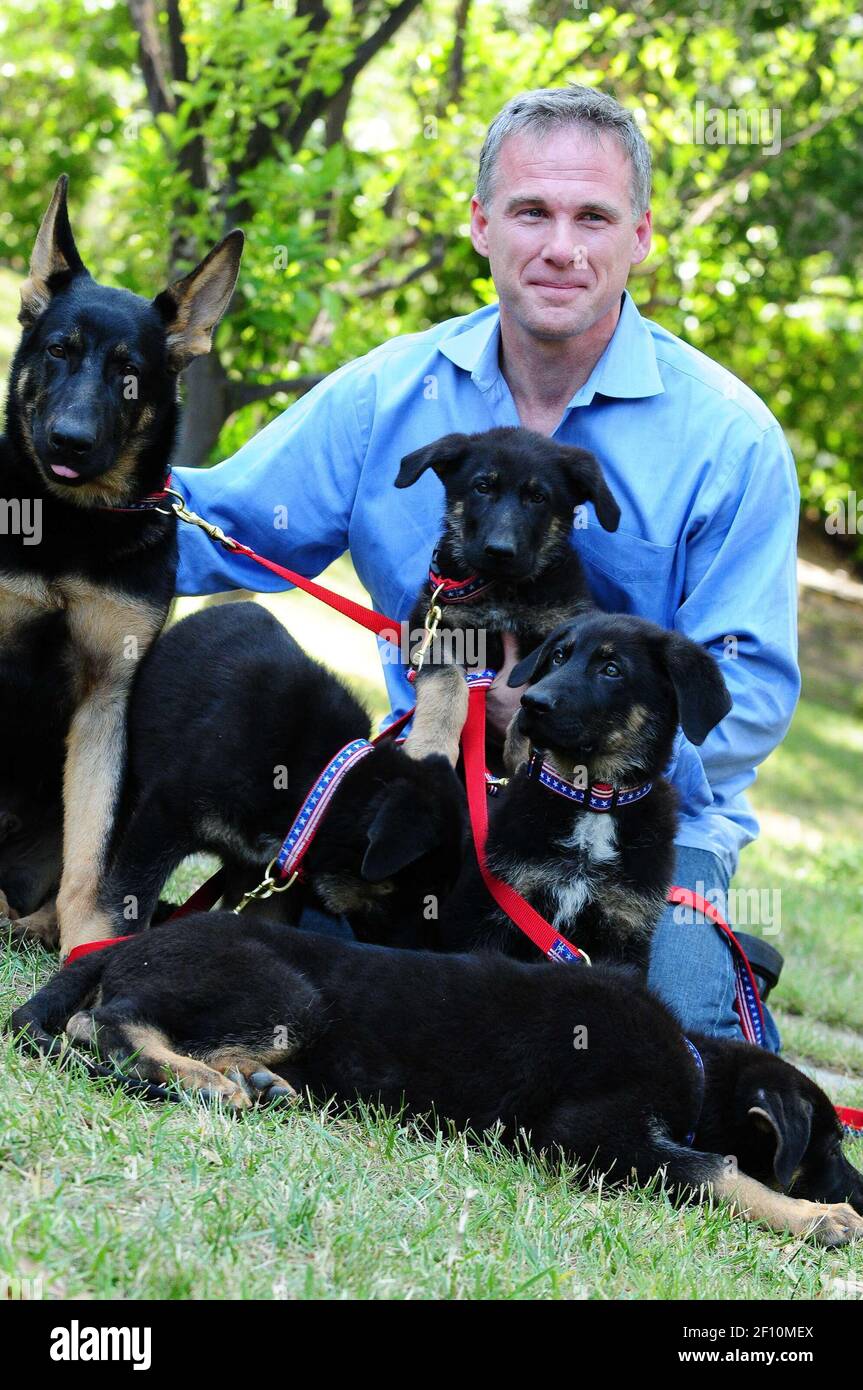 James Symington with Trakr's clone, Trust, 6 month old, Solace, born on ...