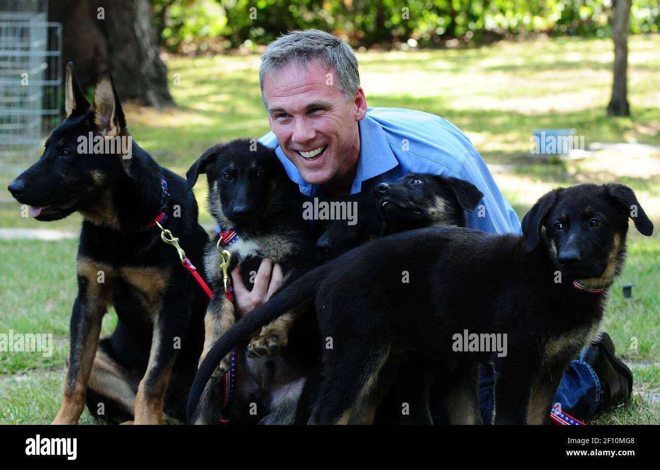 James Symington with Trakr's clone, Trust, 6 month old, Solace, born on ...