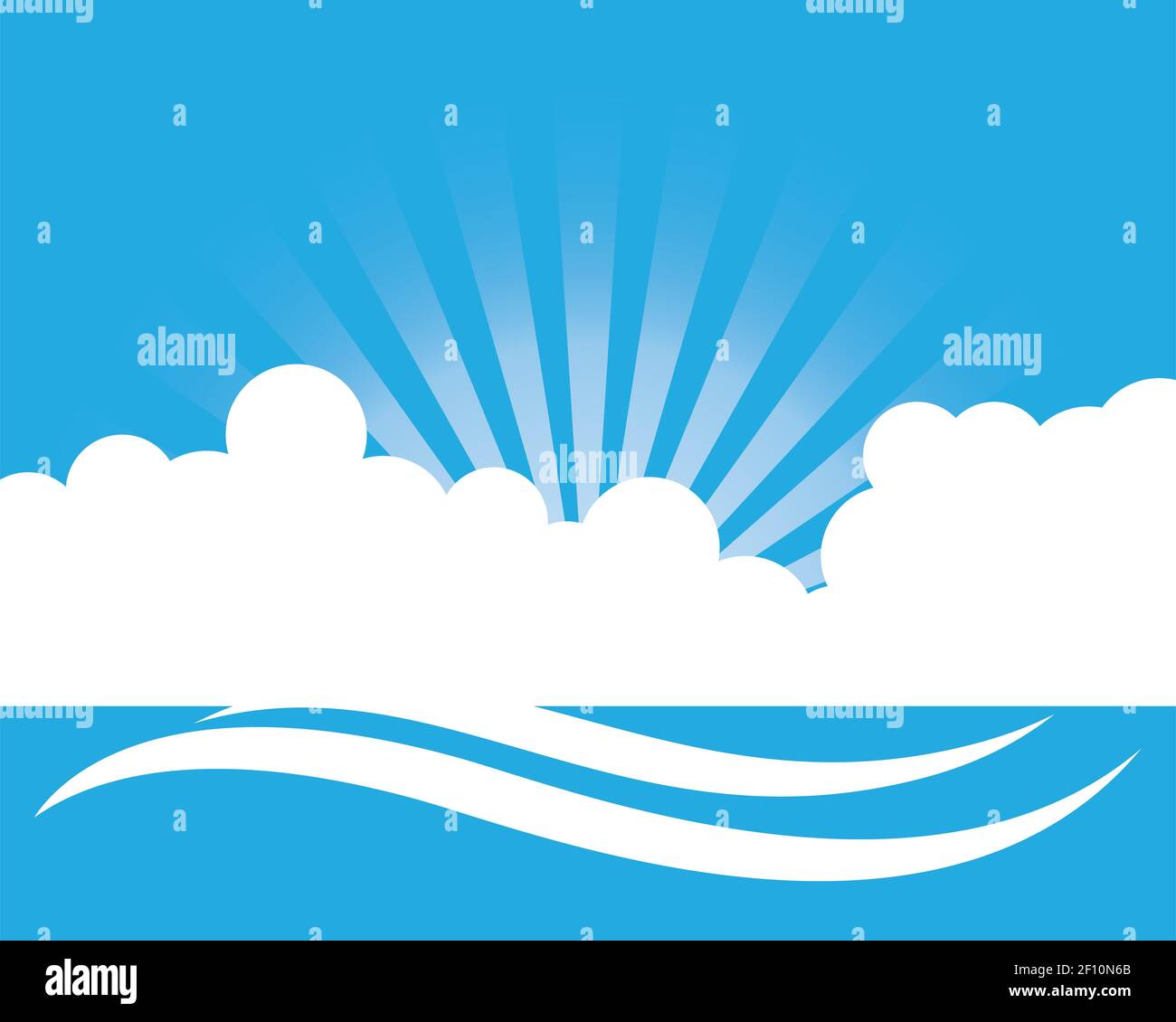 Blue sky with cloud vector icon illustration design Stock Vector Image ...
