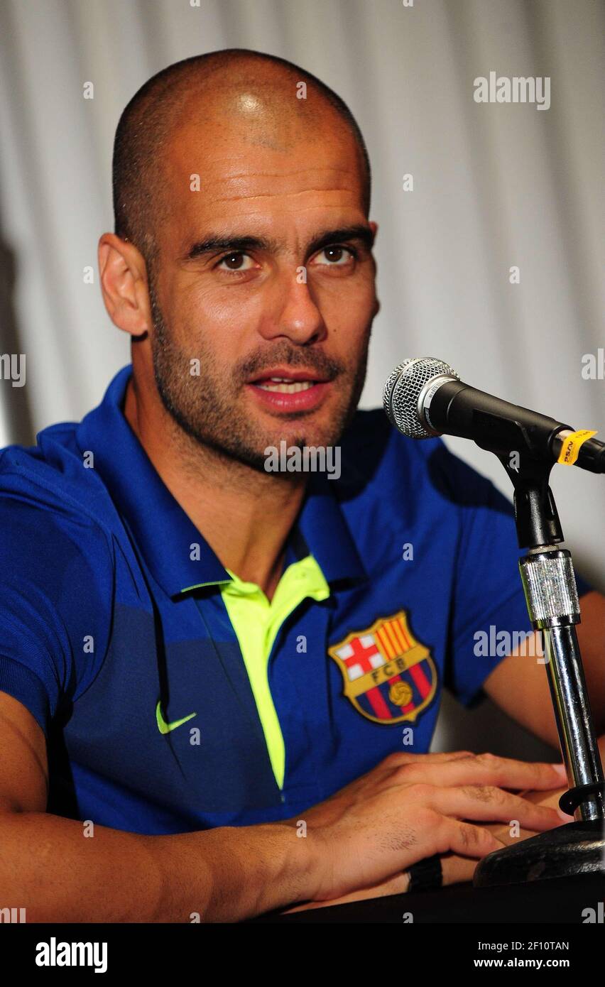FC Barcelona Head Coach Josep "Pep" Guardiola. 30 July 2009, Los ...