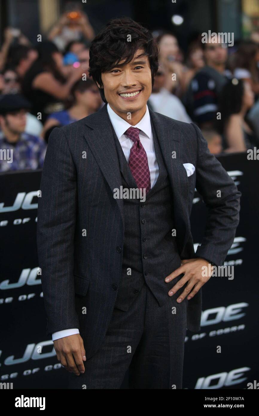 06 August 2009- Hollywood, California- Actor Byung-hun Lee arrives at a ...