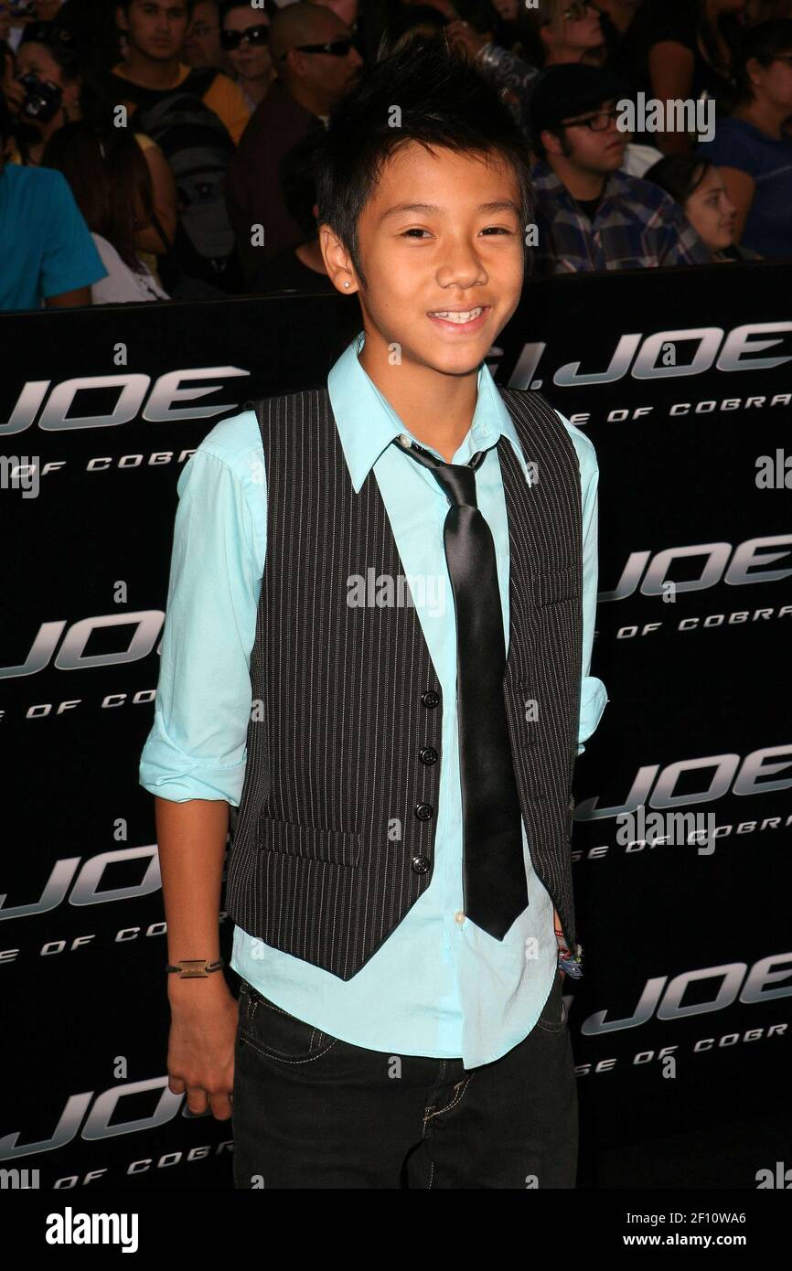 06 August 2009- Hollywood, California- Actor Brandon Soo Hoo arrives at ...