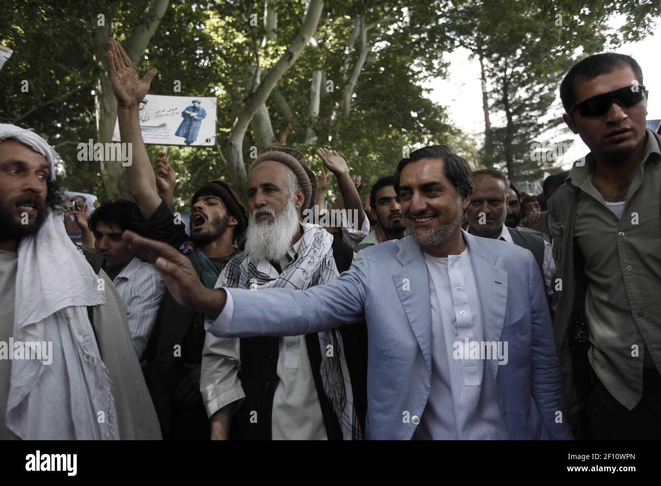 09 August 2009-Kabul, Afghanistan-Doc Abdullah Abdullah in camapign in ...