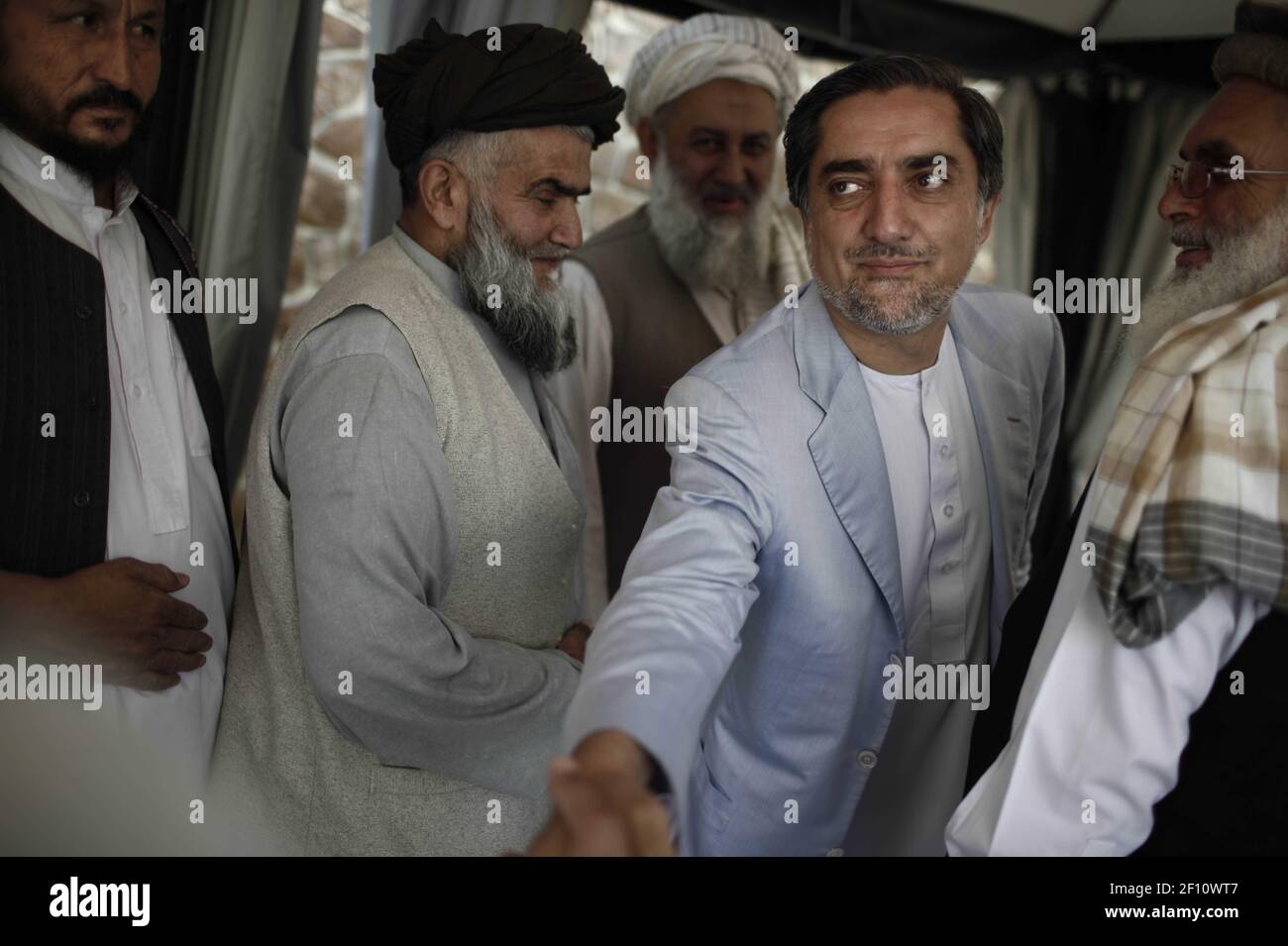 09 August 2009-Kabul, Afghanistan-Doc Abdullah Abdullah in his house of ...