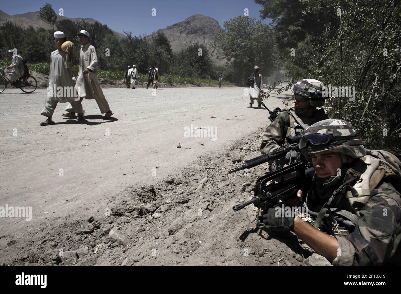 10 August 2009 - Tagab, Afghanistan - Patrol of the french Army, 3rd ...