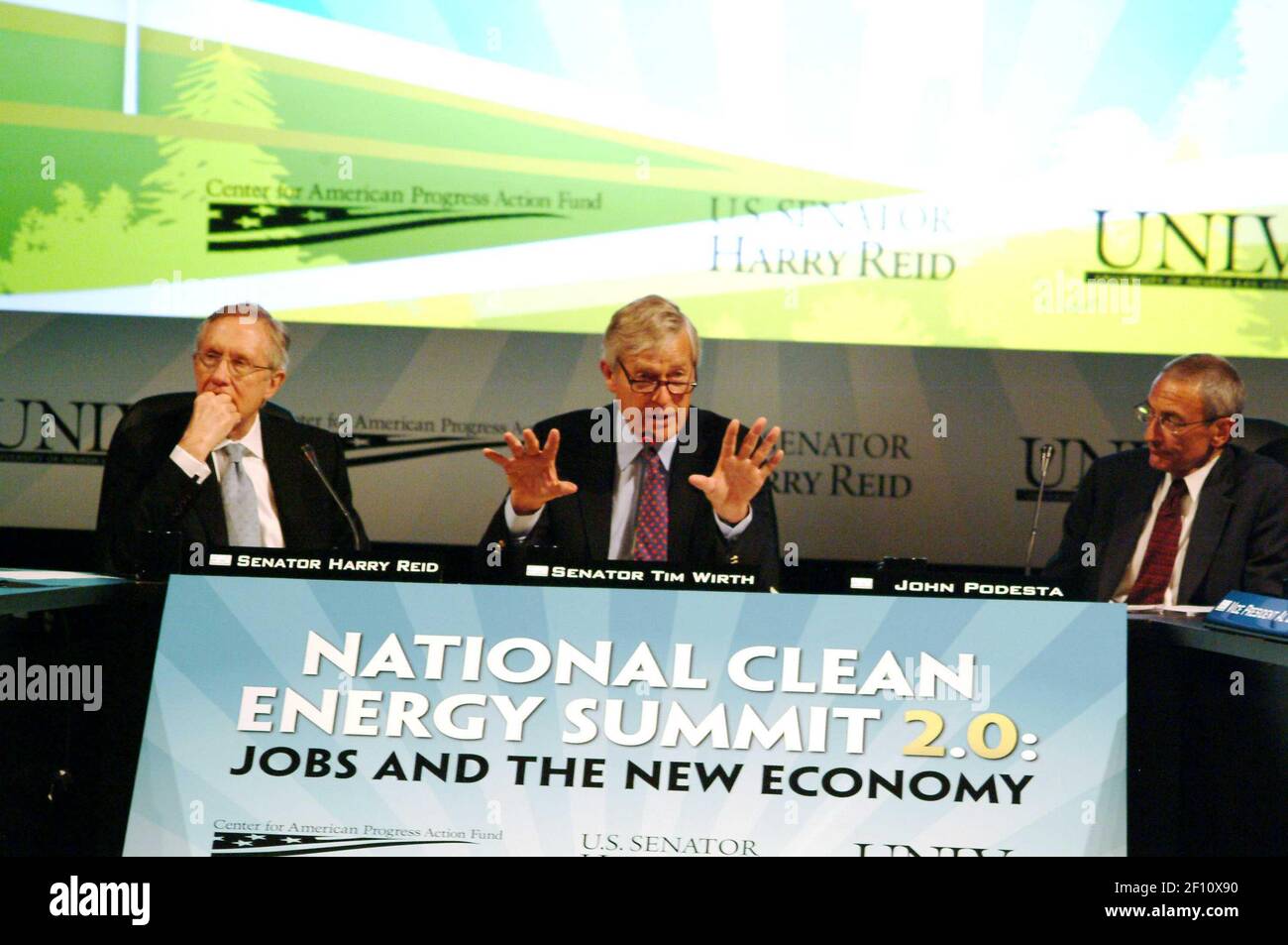 10 August 2009 - Las Vegas, NV - Senator Harry Reid, Tim Wirth ...