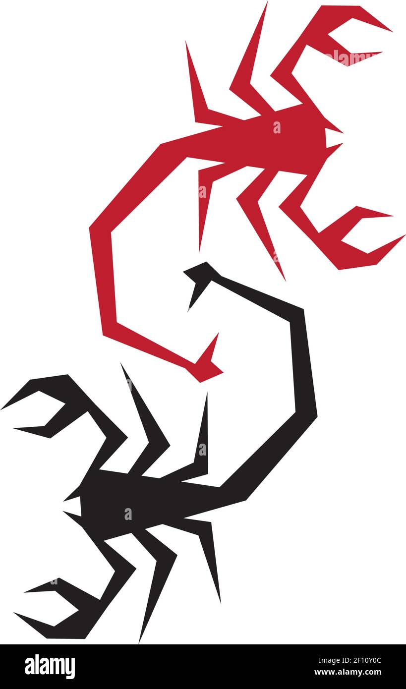 scorpion, birth, isolated, stylized, poisonous, claw, fortune ...