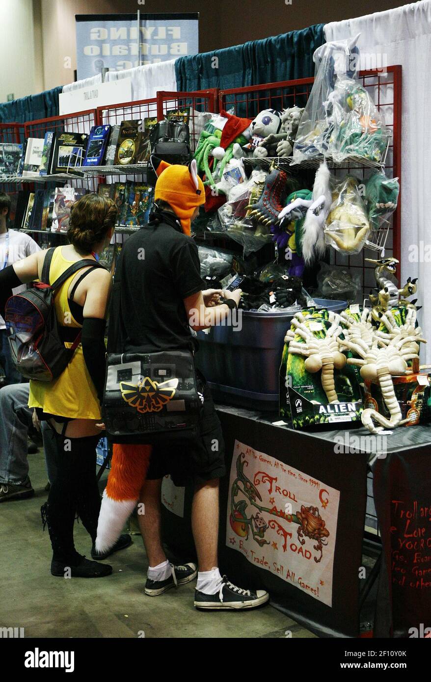 15 August 2009 - Indianapolis, IN - Gen Con attendees, one dressed in ...