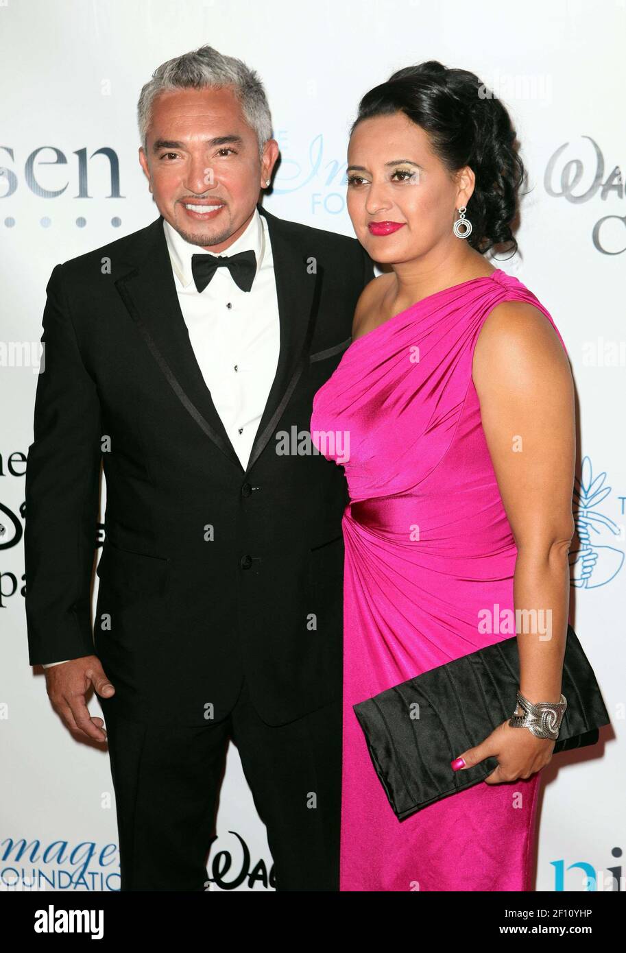 21 August 2009- Beverly Hills, California- Cesar Millan and his wife ...