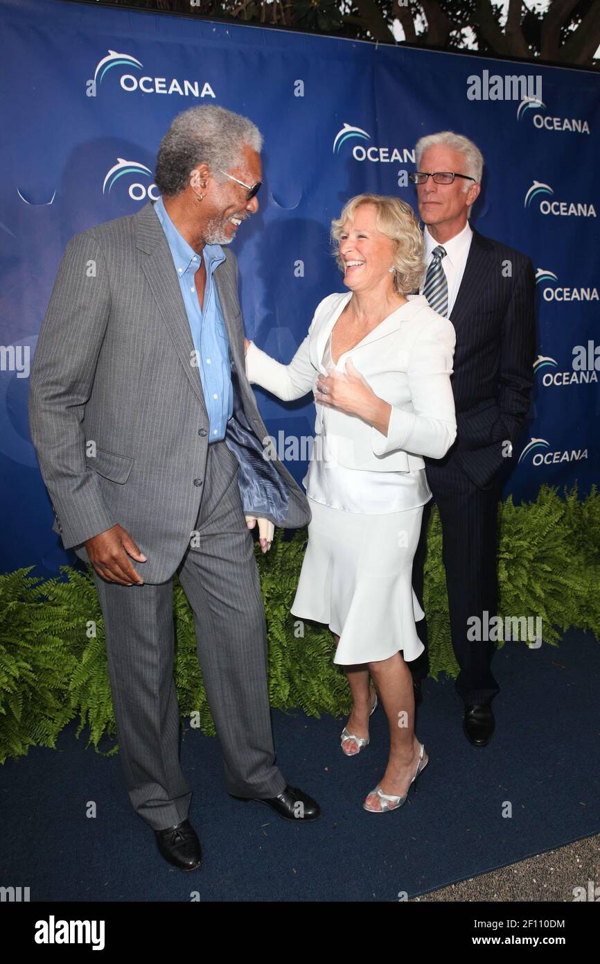 22 August 2009- Laguna Beach, California- Actors Morgan Freeman, Glenn ...