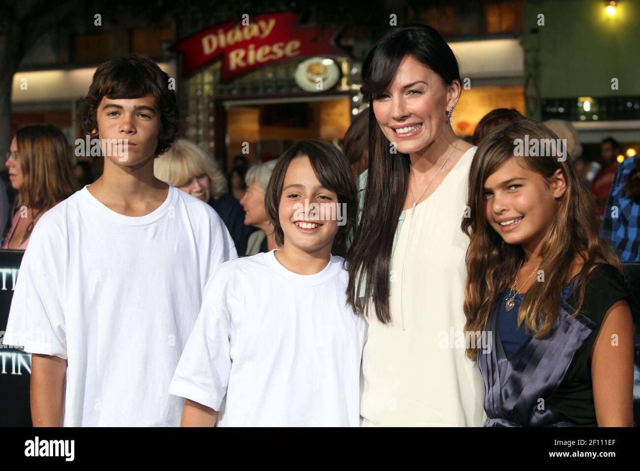 27 August 2009- Hollywood, California- Actress Krista Allen and family ...
