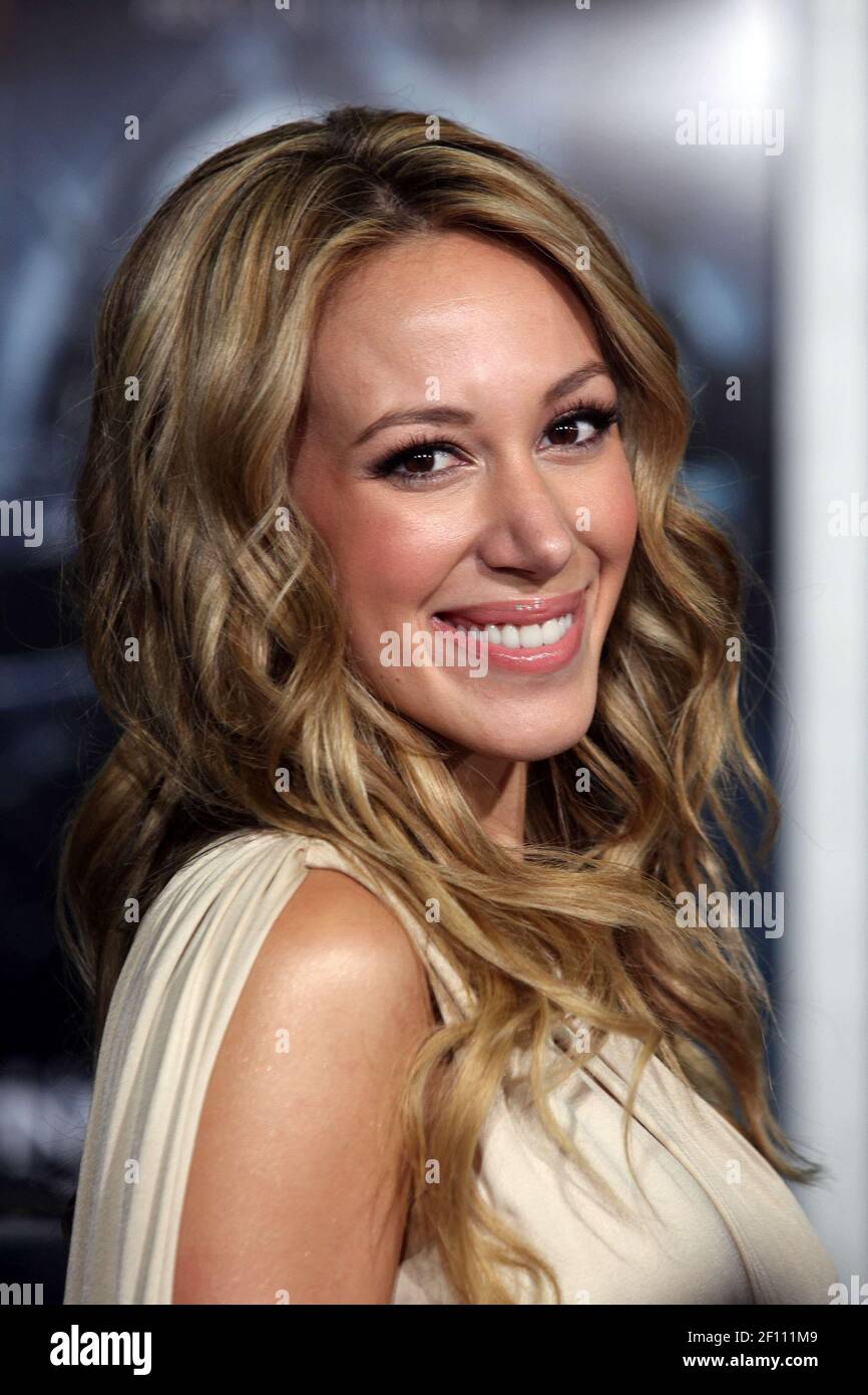 27 August 2009- Hollywood, California- Actress Haylie Duff arrives at ...