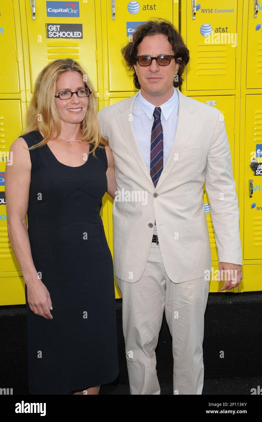 Elisabeth Shue and husband Davis Guggenheim. 8 September 2009, Hollywood, CA. "Get Schooled" Los ...