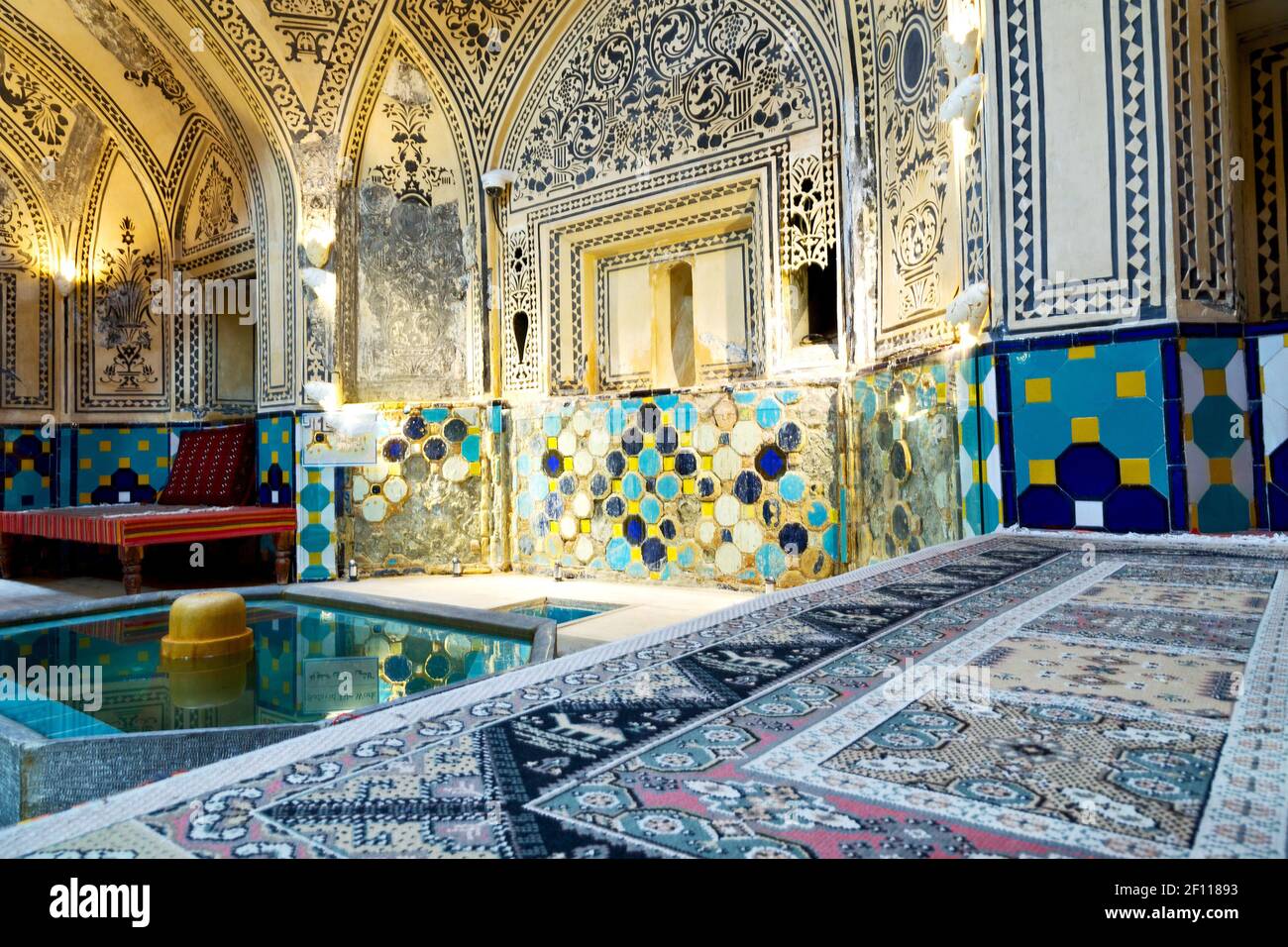 In iran hammam carpet Stock Photo - Alamy