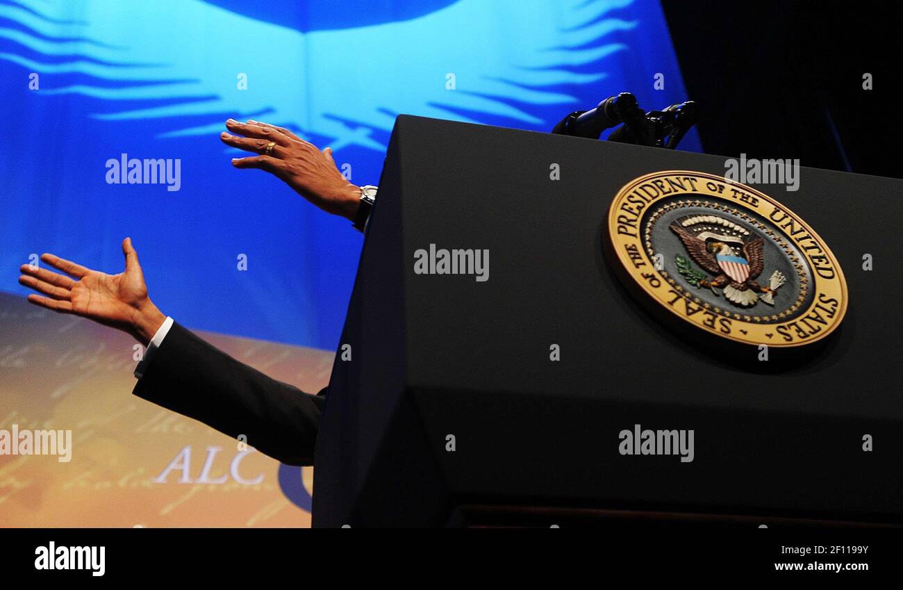 26 September 2009- Washington, DC-President Barack Obama delivers ...