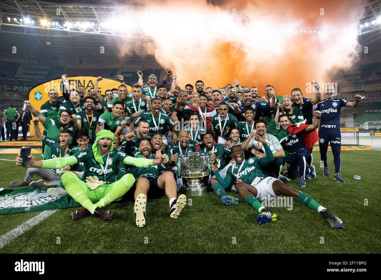 Sao Paulo, Brazil. 7th March 2021; Allianz Parque Stadium, Sao Paulo ...