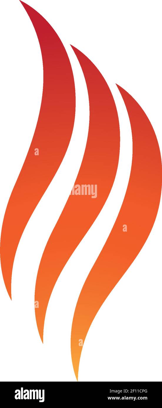 Fire flame Logo Template vector icon Oil, gas and energy logo concept ...