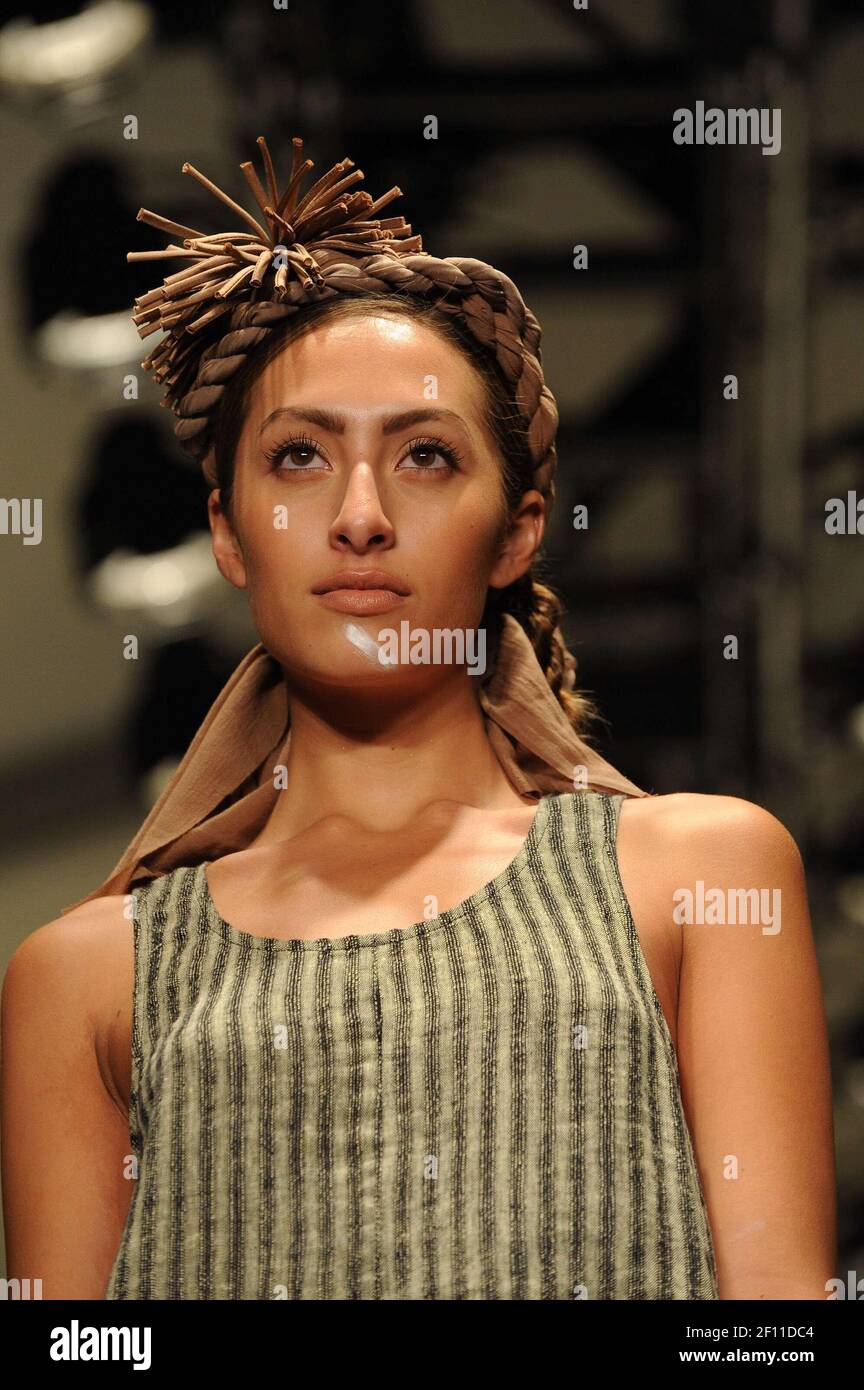 A model wears Leyendecker on the Catwalk. 29 October 2009, Los Angeles, CA. Gen Art's 12th ...