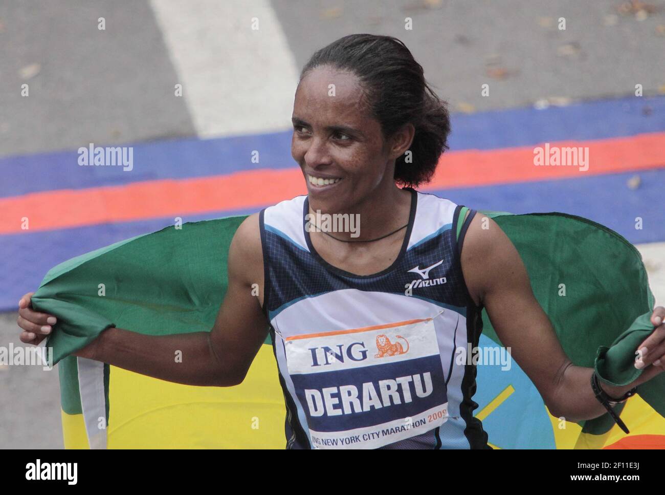 1 November 2009 - New York City, NY - Derartu Tulu celebrates her ...