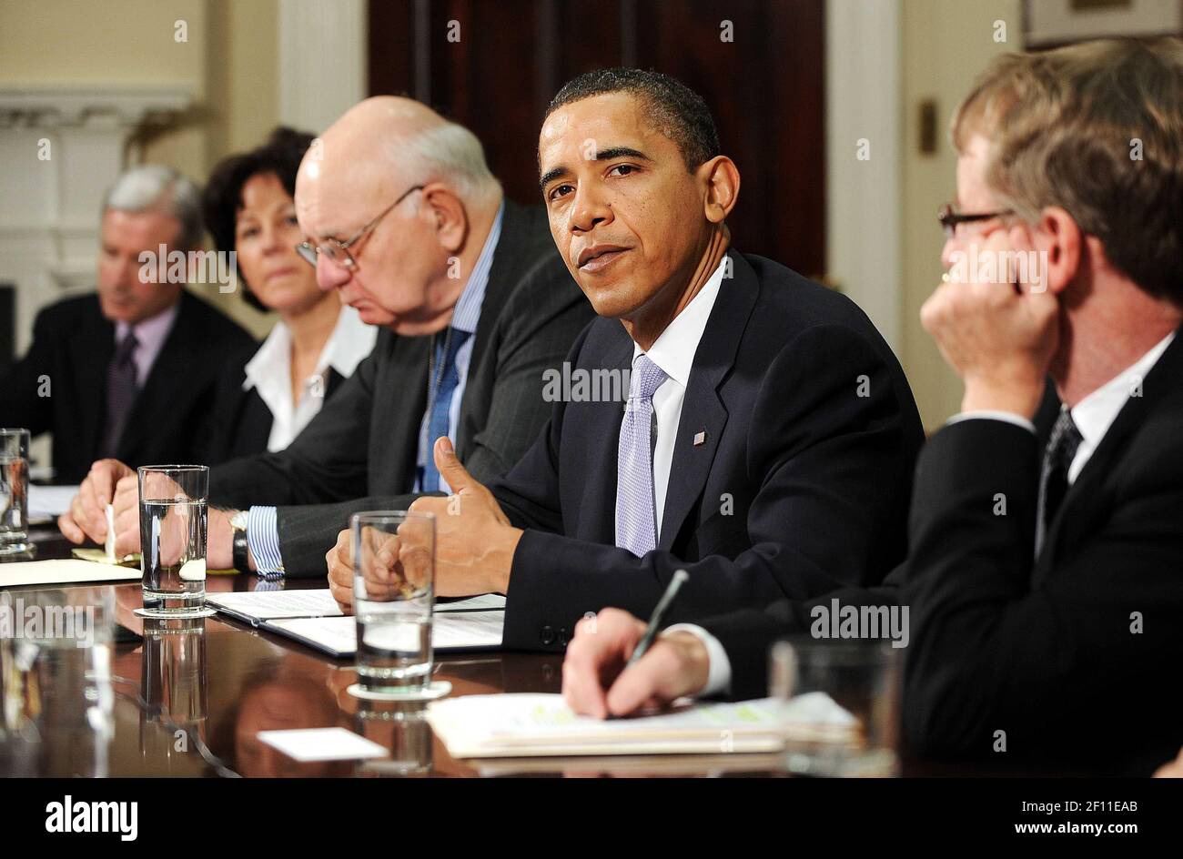 2 November 2009 - Washington, D.C. - President Barack Obama holds a ...