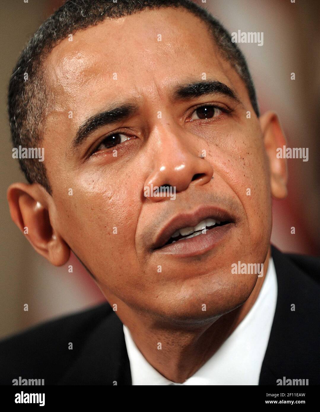 2 November 2009 - Washington, D.C. - President Barack Obama holds a ...