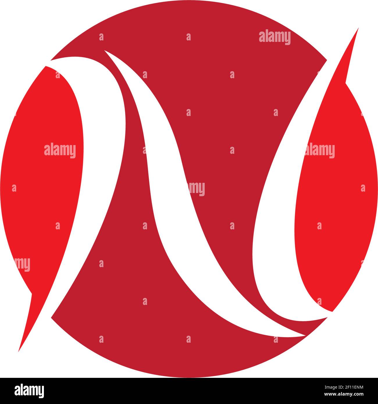 N letter logo vector icon illustration design Stock Vector Image & Art ...