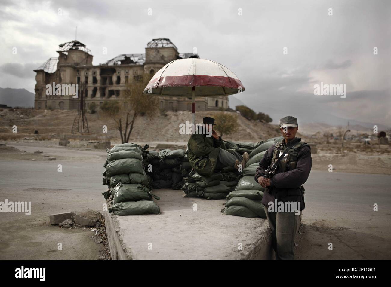 8 November 2009 - Kabul, Afghanistan - An afghan Police Station in ...
