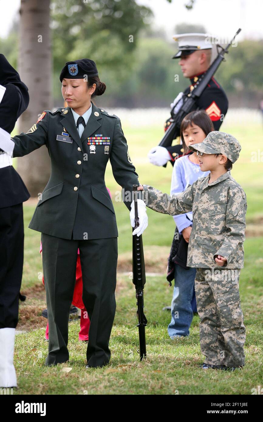 11 November 2009- Westwood, California- Army Staff Sergeant Amy Ou ...
