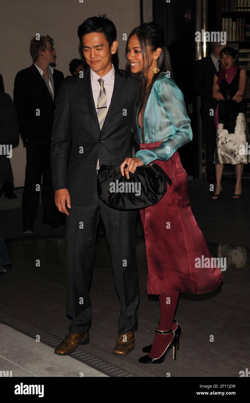 John Cho and Zoe Saldana. 13 November 2009, Beverly Hills, CA. Prada ...