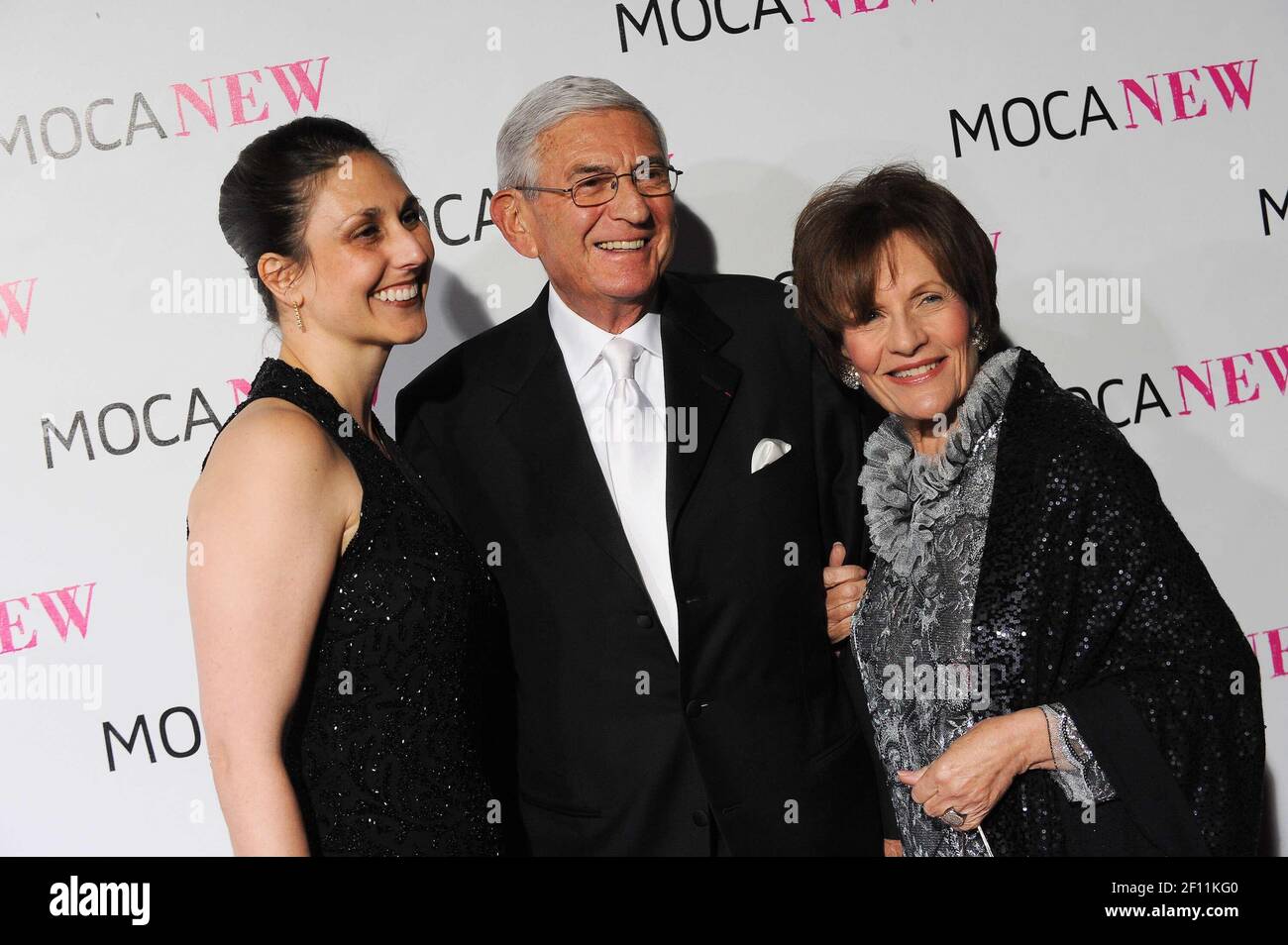 Eli Broad, wife Edythe Broad and guest. 14 November 2009, Los Angeles ...
