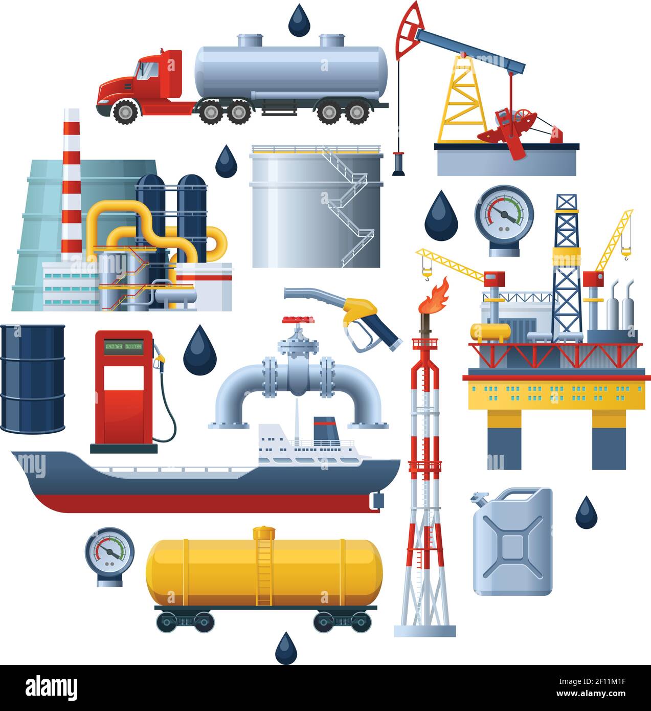 Mining processing transportation oil Cut Out Stock Images & Pictures ...