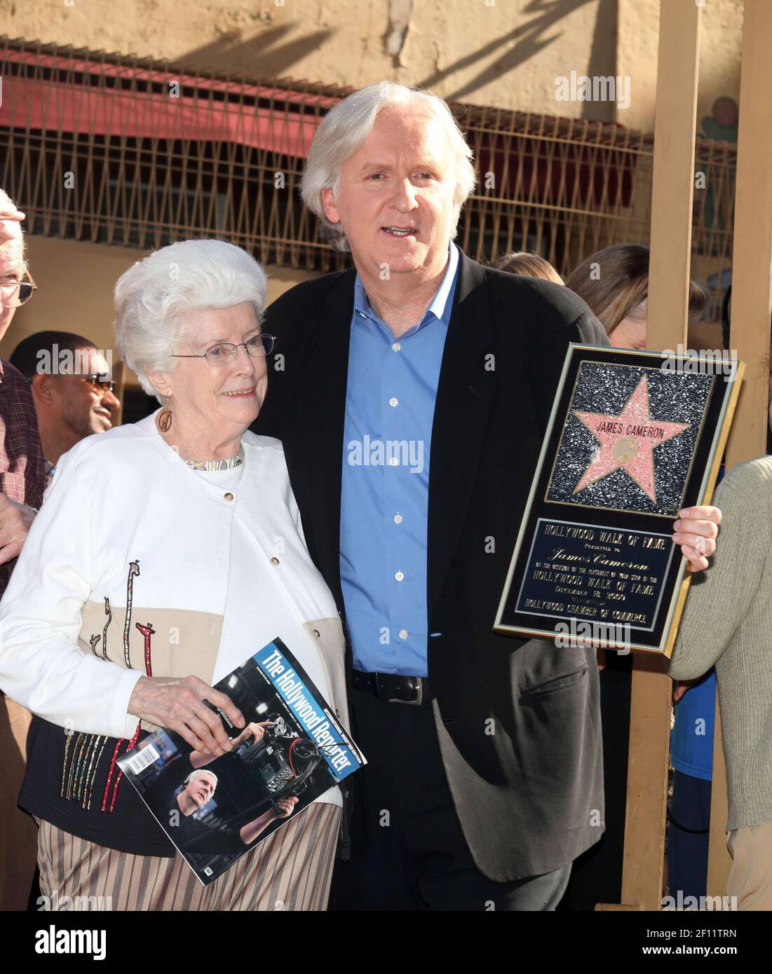18 December 2009- Hollywood, California- Director James Cameron poses ...