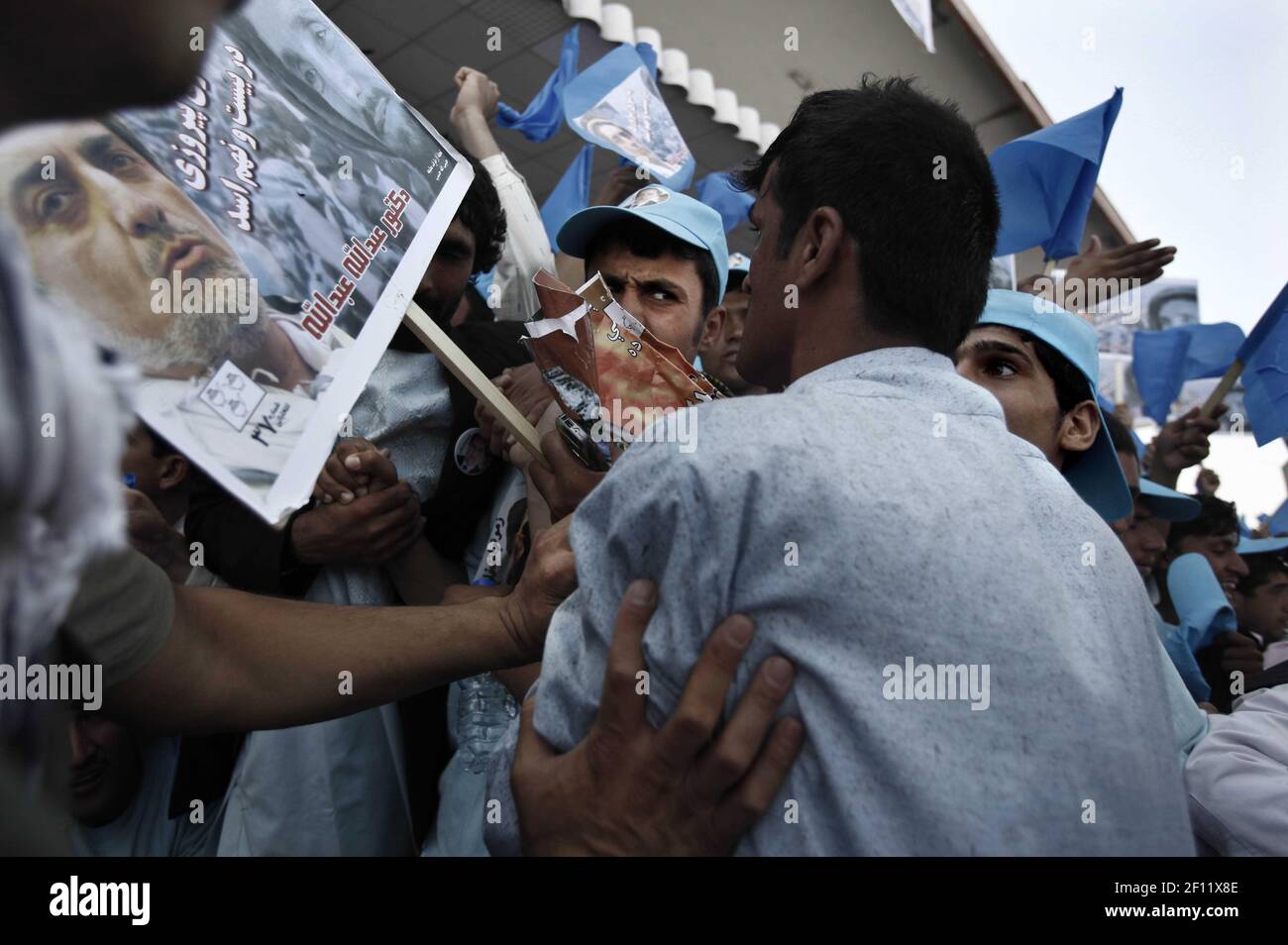 17 August 2009 - Kabul, Afghanistan - The last Dr Abdullah Abdullah's ...