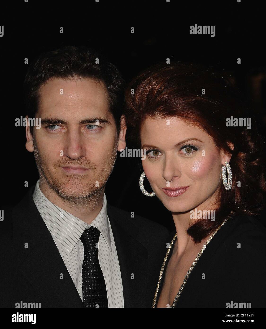 Daniel Zelman and wife Debra Messing. 26 January 2008 - Century City ...