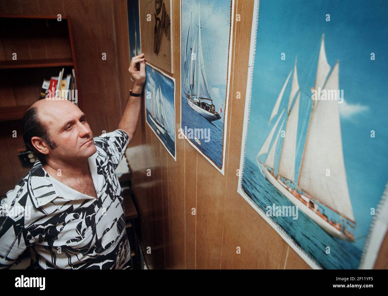 Mike Burke, founder of Windjammer Barefoot Cruises, in a 1972 file ...