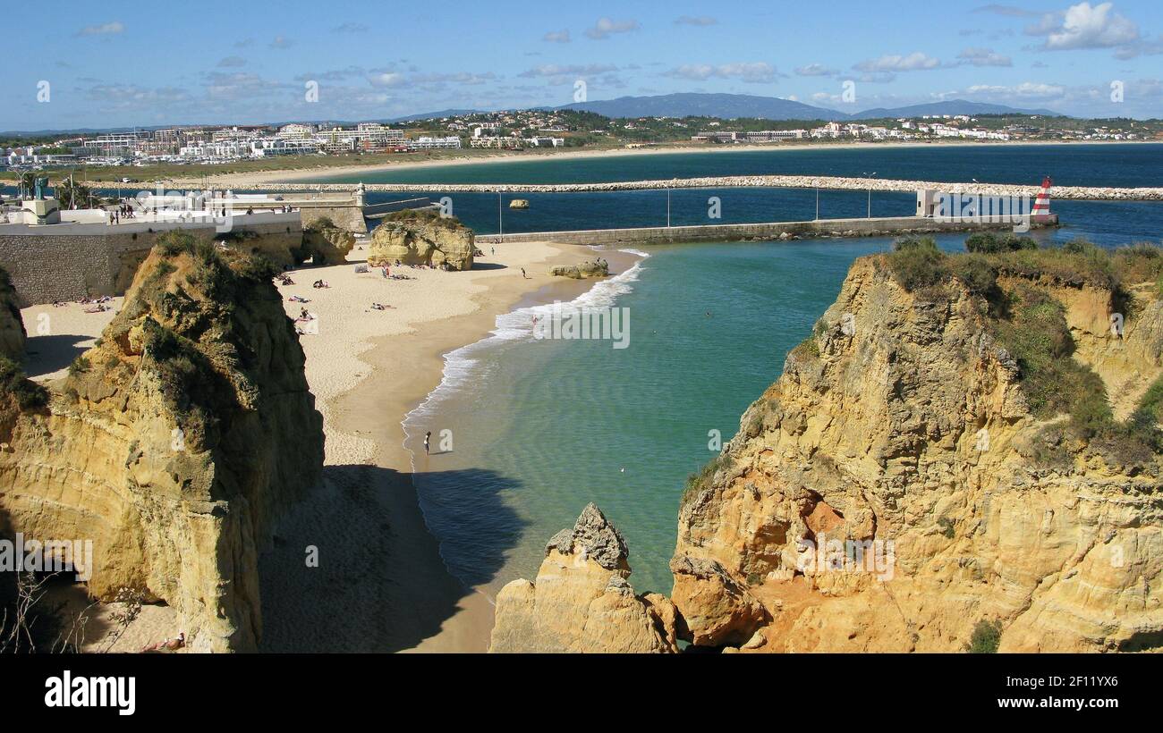 Lagos,Algarve : General view of the Fortaleza de Lagos at Algarve south ...