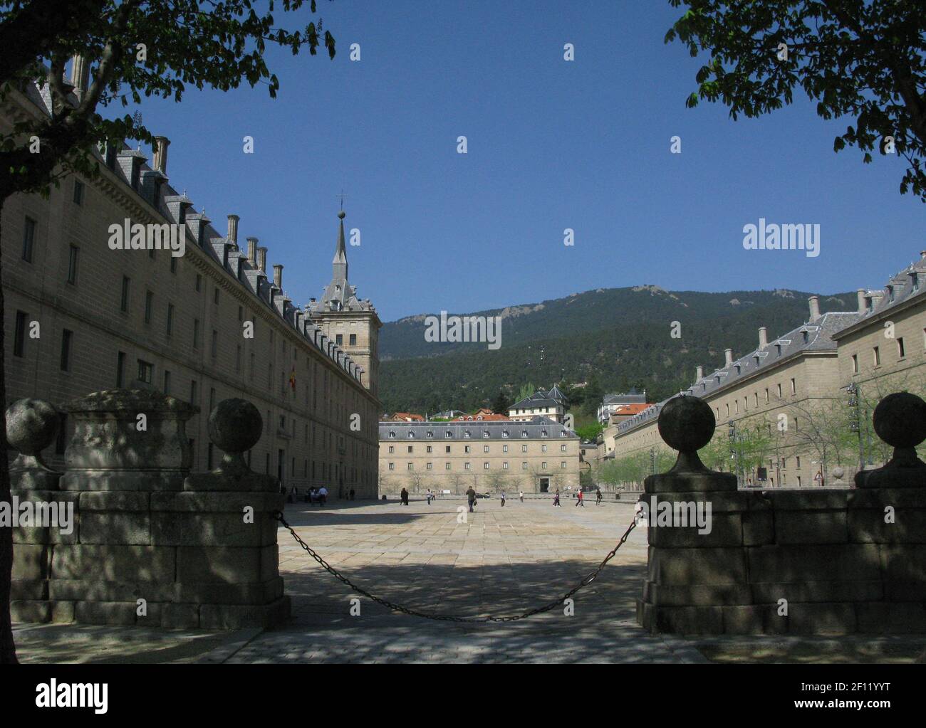 General view of the Real Monasterio of the San Lorenzo de el Escorial ...