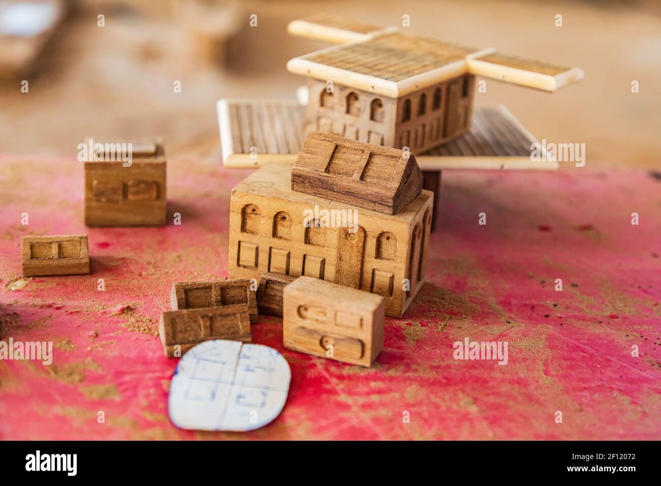 Middle East, Arabian Peninsula, Oman, Al Batinah South, Sur. Carved ...