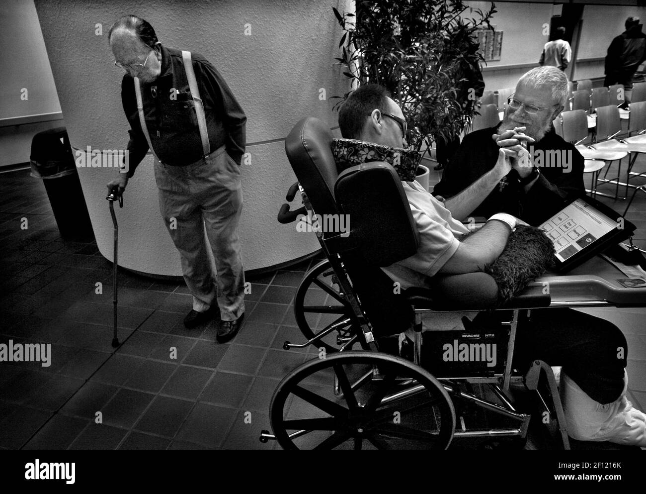 Father Tim is visited by Anthony Sweere and Henry Vakoc, 83, his father ...