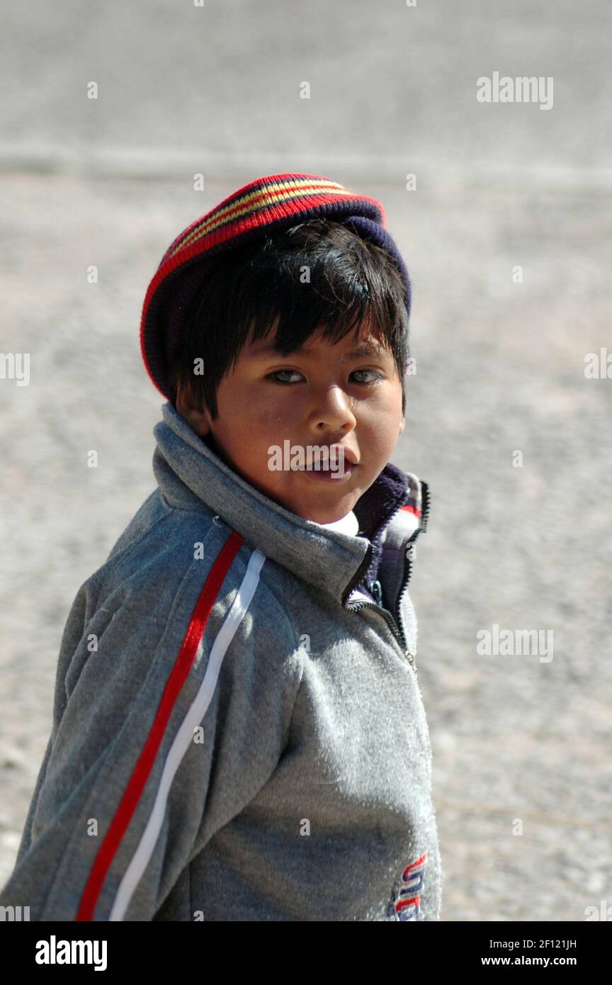 Carlos Tejerina Cruz, 5, helps his grandmother, Hilda Tejerina Cruz, an ...