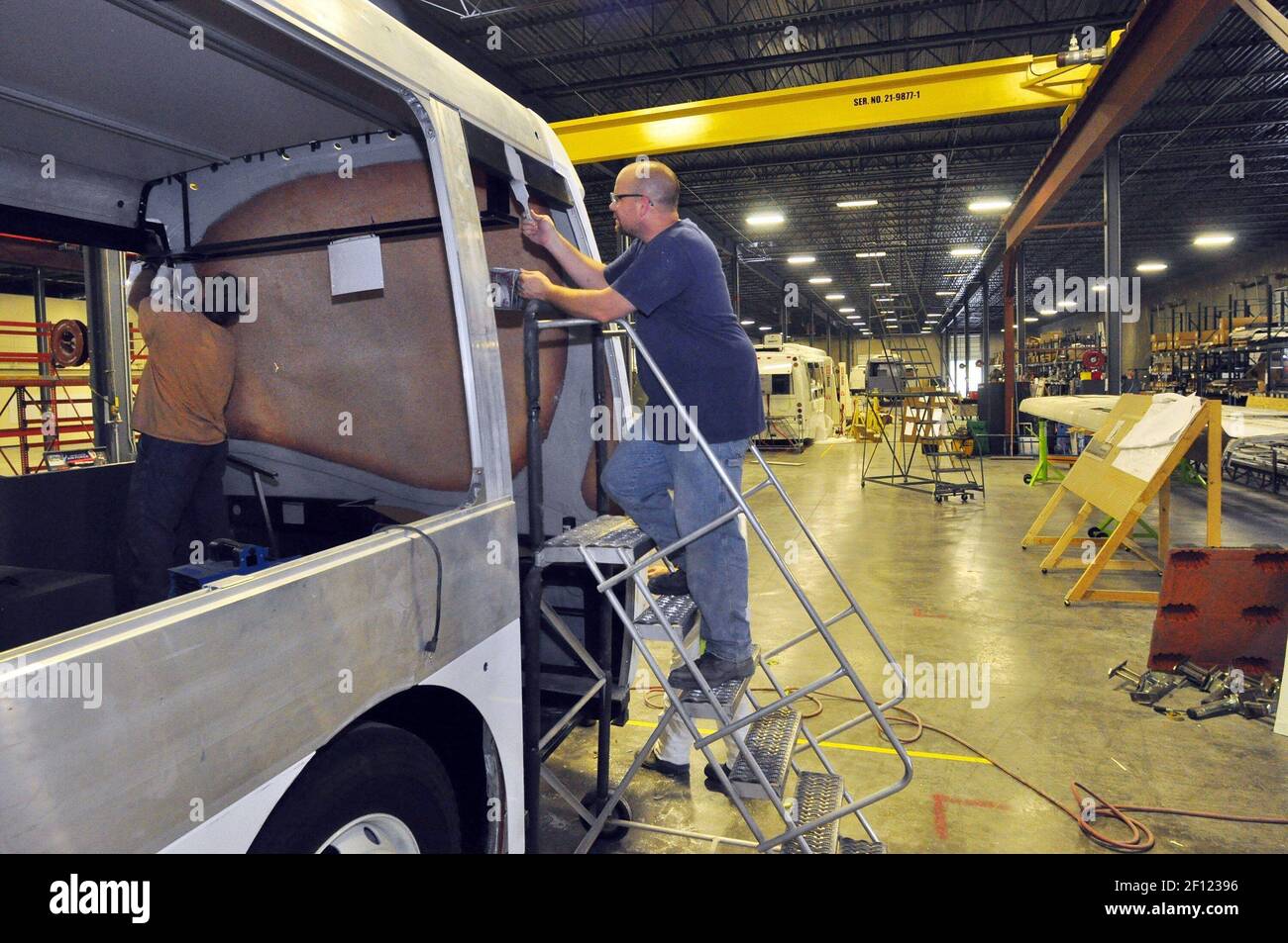 In this July 9, 2009 file photograph, DesignLine employee Jay Workman ...